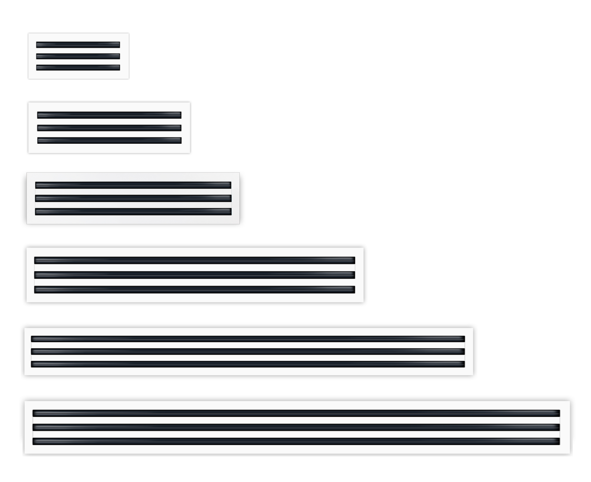 3-Slot Linear Slot Diffusers | Modern Aluminum Vent Covers