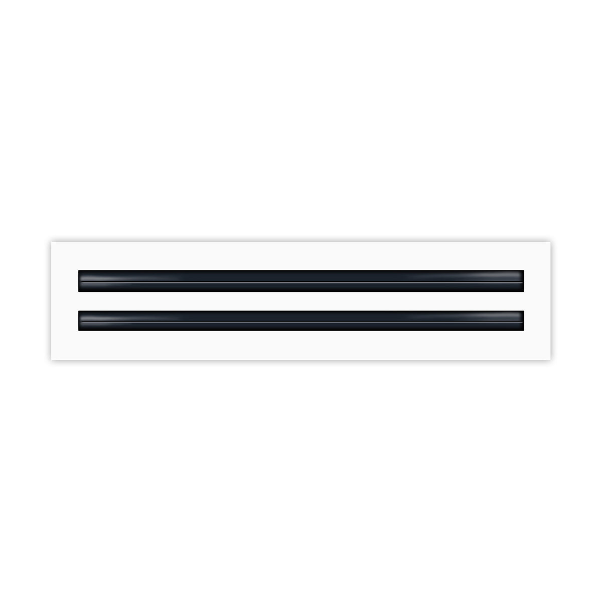 BUILDMART - 18 Inch Linear Slot Diffuser - (2 Slot) Double Slot - White ...