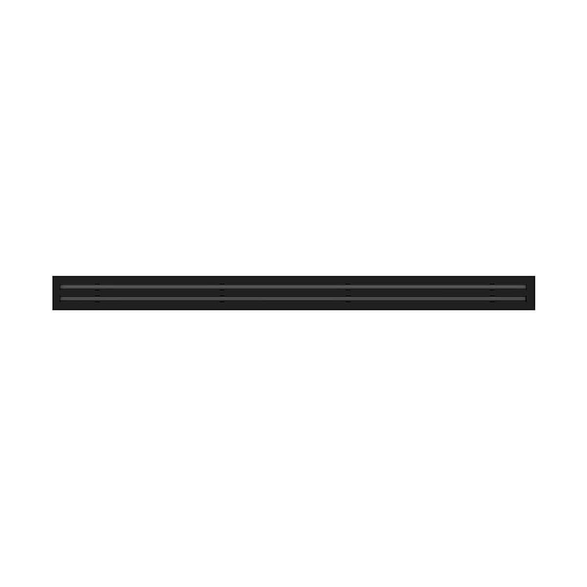BUILDMART - 72 Inch Linear Slot Diffuser - (2 Slot) Double Slot - Black ...