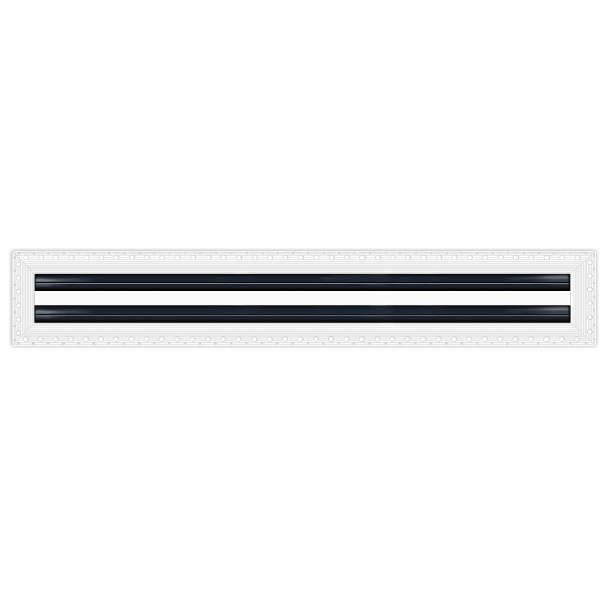 BUILDMART - 72" MUD-IN Linear Slot Diffuser - 2 Slot - Air Vent Cover